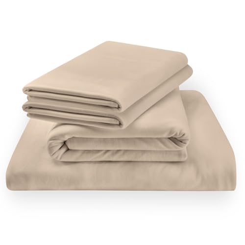 TEMPUR-Rayon from Bamboo Sheet Set, Sandstone, Queen