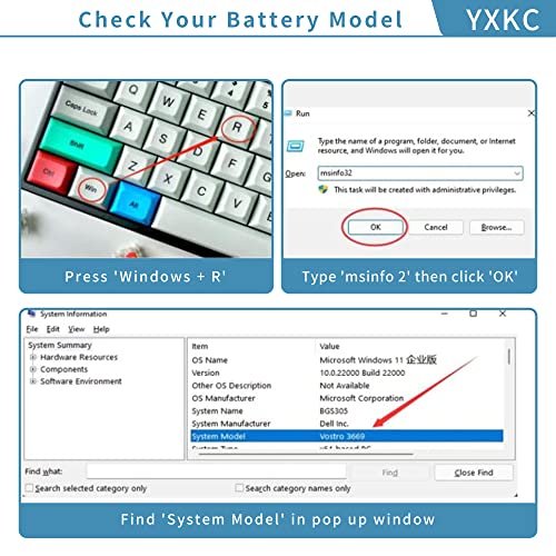YXKC BTY-M6L Laptop Battery for MSI GS65 GS75 Stealth Thin 8SE 8SF 8SG 8RF 8RE 9RE 9SD 9SE 9SF 9SG, Modern 8RC P658SC WS65 9TM WS75 10TM, Creator 8RD 8RE P75 PS63 GS60 Series MS-16Q2 MS-16Q3 15.2V