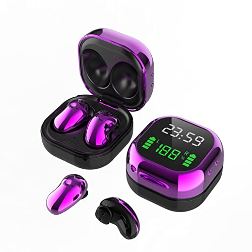 Wireless Earbud Sensitive Surround Sound Effect Bluetooth-compatible5.1 Mini Stereo Sports in-Ear Earbud for Doing Sports Purple