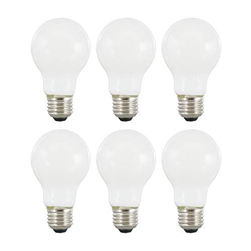 SYLVANIA LED TruWave Natural Series A19 Light Bulb, 75W Equivalent, Efficient 11W, Medium Base, 1100 Lumens. Dimmable, Frosted 5000K Daylight - 6 Pack (40819)