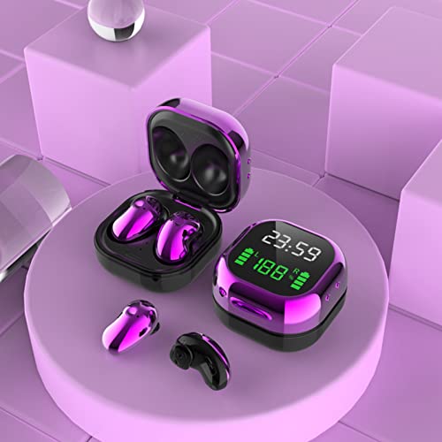 Wireless Earbud Sensitive Surround Sound Effect Bluetooth-compatible5.1 Mini Stereo Sports in-Ear Earbud for Doing Sports Purple