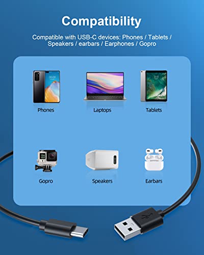 Nicpower Charger Cable Fit for JBL-Charge 5, JBL Clip 4, JBL Flip 6, JBL Pulse 5, JBL GO 3,JBL Tuner 2 Wireless Earphones Bluetooth Speakers Power Supply Charging Cord