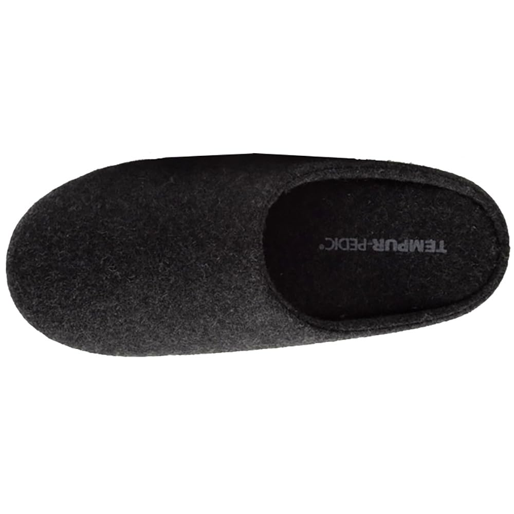 Tempur-Pedic Mens Zander Scuff Casual Slippers Casual - Black - Size 11 D