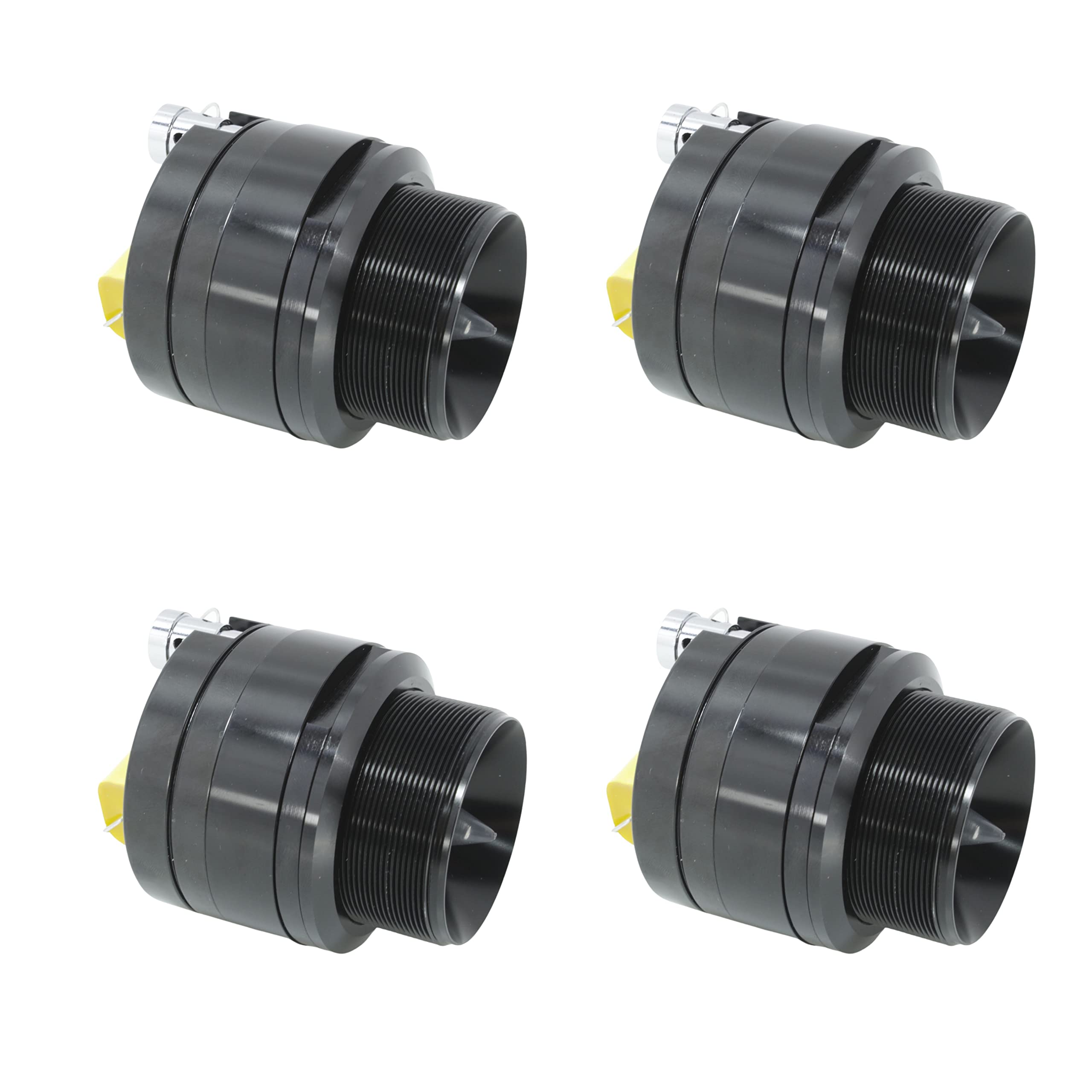 Audiopipe ATQ-1550 1 Inch 250 Watt 4 Ohm Aluminum Titanium Car Audio Bullet Tweeter with Kapton Voice Coil for Vehicle Sound System (4 Pack)