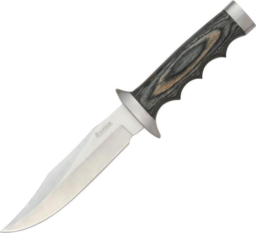 PIÑATAS OLE 11" Magnum Safari Mate Black Wood Handle Fixed Bowie Blade Knife m02mb207 4045011041853