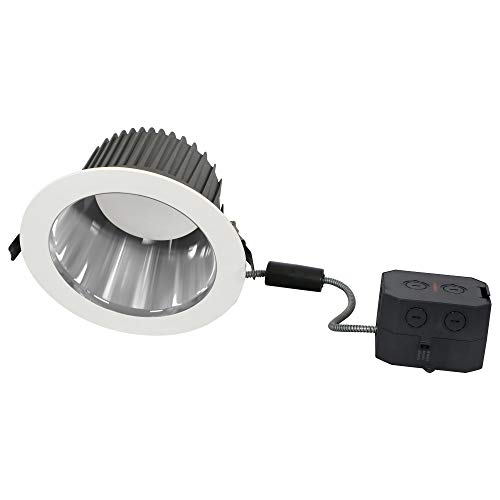 Sylvania LED RT8 8" Recessed Downlight Kit, 1000/1500/2000 Lumen Selectable, 120-277V, 3000K Neutral White - 1 Pack (61556)