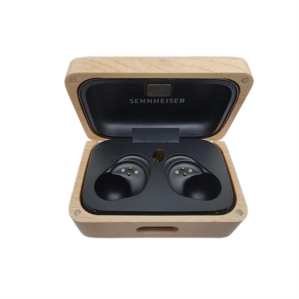 PAKJEL Handmade Wooden Case for Momentum True Wireless 3, Earphones Portable Magnetic Protective Cover (Color : Maplewood)