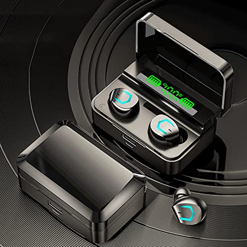 Wireless Bluetooth Headphones, HiFi Stereo Sound & Noise Reduction, Waterproof Digital Display Touch-Control Bluetooth 5.2 Earbuds, for Sport, Gaming