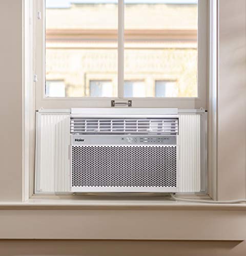 Haier Smart Window Air Conditioner | 8,000 BTU | Easy Install Kit Included | Complete With Wifi & Smart Home Connectivity | Energy Star Certified | Cools up to 350 Square Feet | 115 Volts | White