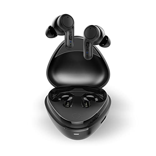 MEE audio Truly Wireless Active Noise Cancelling in-Ear Headphones with Ergonomic Design and 5 Hours Battery Life (25 Hours with Included Charging case)