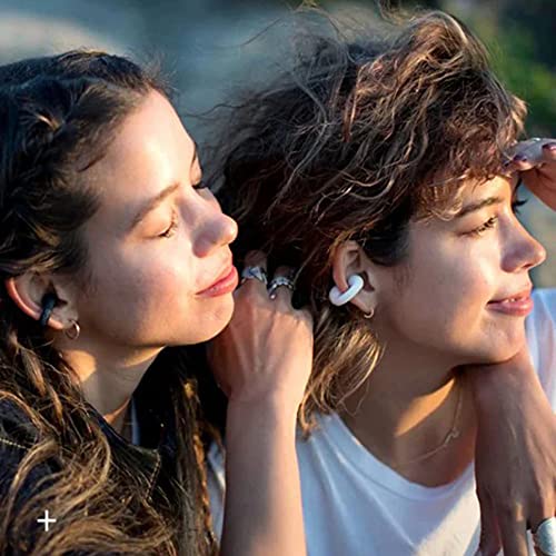 MONKPEAR 2SET Wireless Ear Clip Bone Conduction Headphones - Mini Bone Conduction Headphones, Open Ear Headphones Wireless Bluetooth for Running Sports (C)