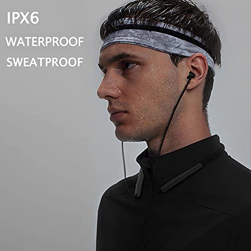 ESSONIO Bluetooth Headphones Wireless Earbuds Neckband with mic Noise Cancelling Wireless Headset 400 Hours Standby timefor Sports