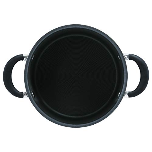 Circulon Momentum Stainless Steel Sauce Pan/Saucepan with Steamer Insert, 3 Quart, Silver
