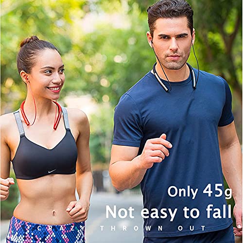 ESSONIO Bluetooth Headphones Wireless Earbuds Neckband with mic Noise Cancelling Wireless Headset 400 Hours Standby timefor Sports