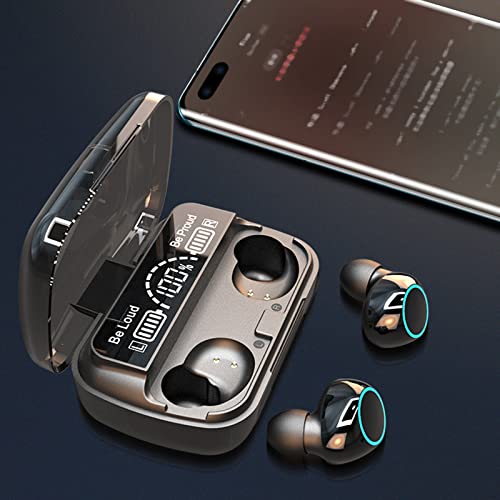 CENGNIAN Wireless Earbuds Bluetooth Headset LED Power Display, Ear Buds Headphones, Ear Budsstereo Earphones 5.2 in-Ear Type, Built-in Mic Headset Premium Deep Bass for Sport with Charging Case