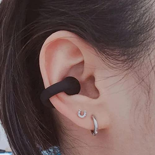 MONKPEAR 2SET Wireless Ear Clip Bone Conduction Headphones - Mini Bone Conduction Headphones, Open Ear Headphones Wireless Bluetooth for Running Sports (C)