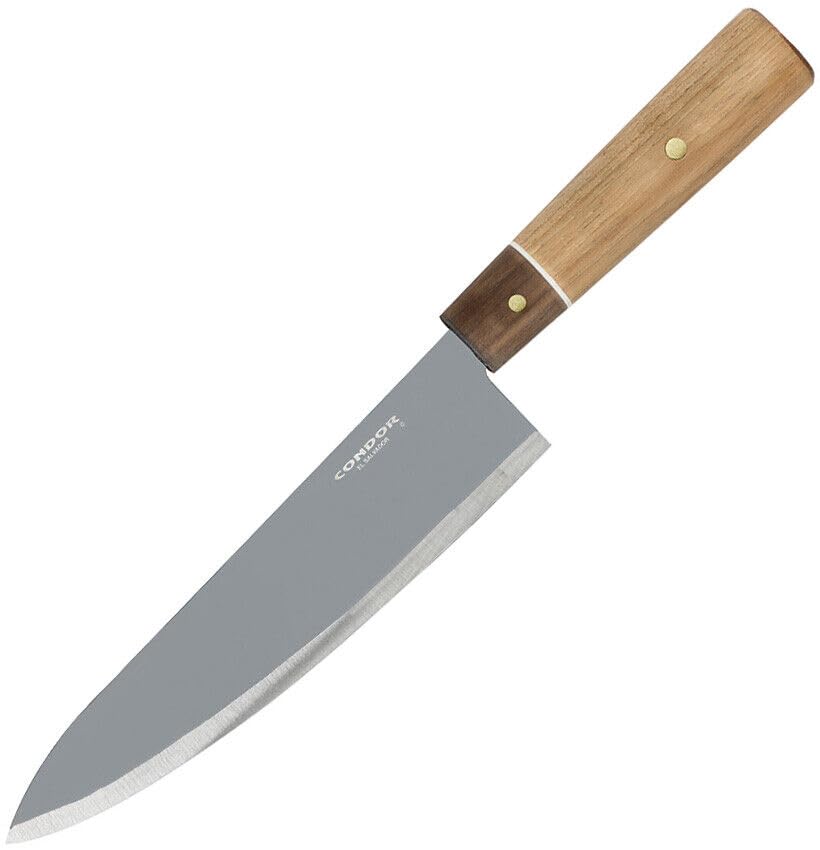 PIÑATAS OLE Kondoru Gyuto Stainless Fixed Brown Wood Handle El Salvador Knife 500278 7417000557459