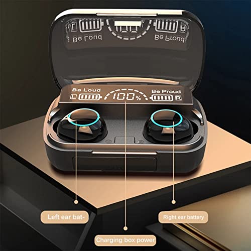 CENGNIAN Wireless Earbuds Bluetooth Headset LED Power Display, Ear Buds Headphones, Ear Budsstereo Earphones 5.2 in-Ear Type, Built-in Mic Headset Premium Deep Bass for Sport with Charging Case
