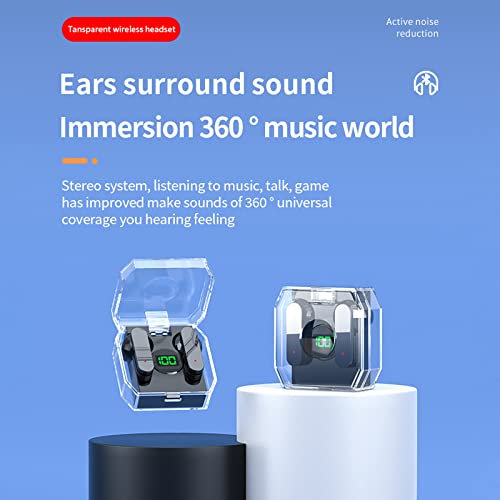 MUMICO 2023 New Wireless Bluetooth Earbuds -Digital Display, Noise Reduction, Waterproof, HD Mic, 360° Immersion Surround Sound, Large Capacity Battery Life, Suitable for Games, Sports