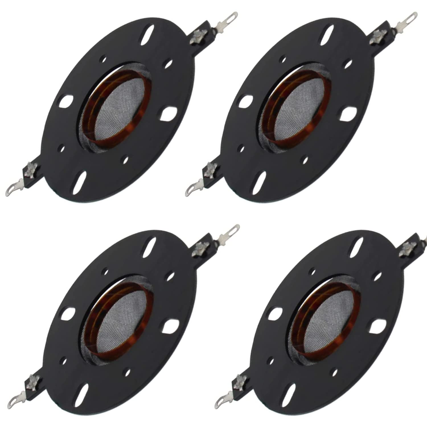 Heyiarbeit 2Pcs 25.5mm/1.00" Tweeter Voice Coil Audio Speaker High Tone Silk Film Rack Dome Tweeter Accessory for Audio Replacement