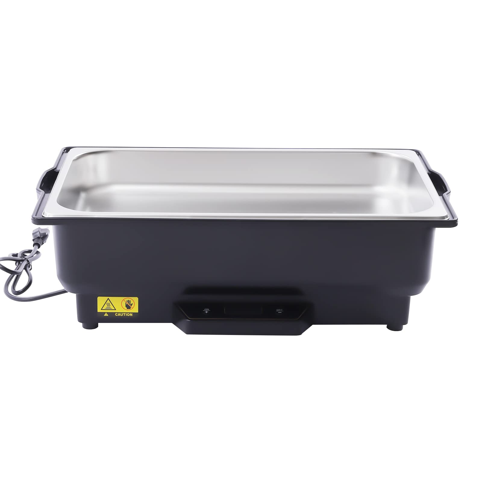 9 Qt Electric Chafing Dish, Chafing Dish with Tray & Lid, Chafing Dish Buffet Set, Food Warmer Buffet Server for Restaurant, Buffet, Hotel, Temp Adjustable 149-185℉