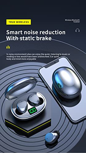 LmtLessDeals Wireless Bluetooth Earbuds Game Headphones 5.3 BT HiFi Stereo Premium Sound with Heavy Bass Shock K20 Touch Control Smart Noise Reduction Long Battery Life