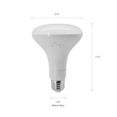 Sylvania LED BR30 Light Bulb, 65W = 8W, 3 CCT Select (2700K / 3000K / 5000K), 13 Year, Dimmable, 650 Lumens, Energy Star - 1 Pack (41382)