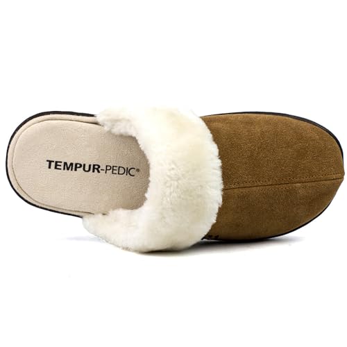 Tempur-Pedic Women's Kensley Clog Slipper,Hashbrown Suede,US 9 M