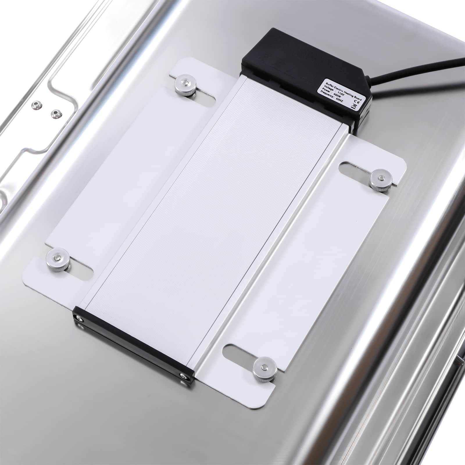 Electric Food Warmers 9L/ 9.5QT Stainless Steel Buffet Server and Warming Tray, 2 Chafing Dishes Tray Chafing Dish Buffet Set with Adjustable Temperature for Parties, Entertaining
