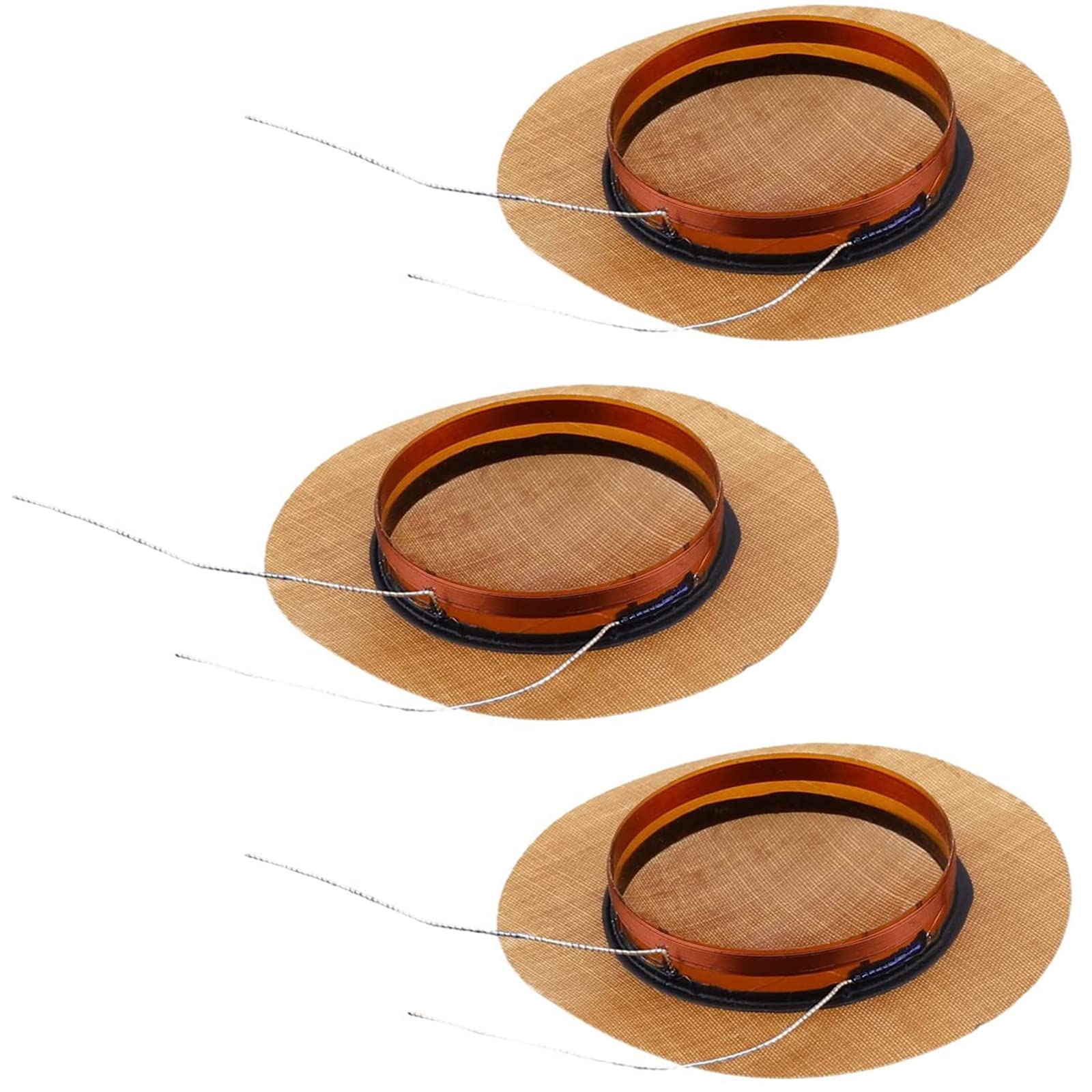 Heyiarbeit 25.5mm Tweeter Voice Coil Audio Speaker High Tone Silk Dome Tweeter Accessory for Audio Replacement 16Ohms 2Pcs