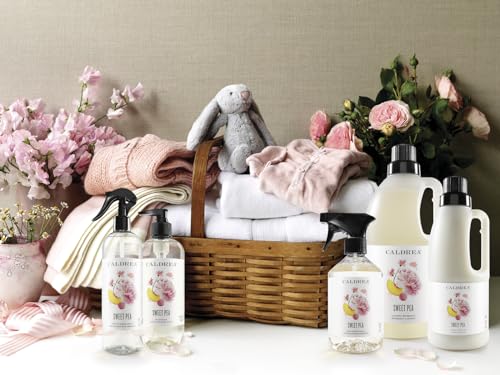 Caldrea Linen and Room Spray Air Freshener, Made with Essential Oils, Plant Derived Ingredients, Sweet Pea Scent, 16 oz