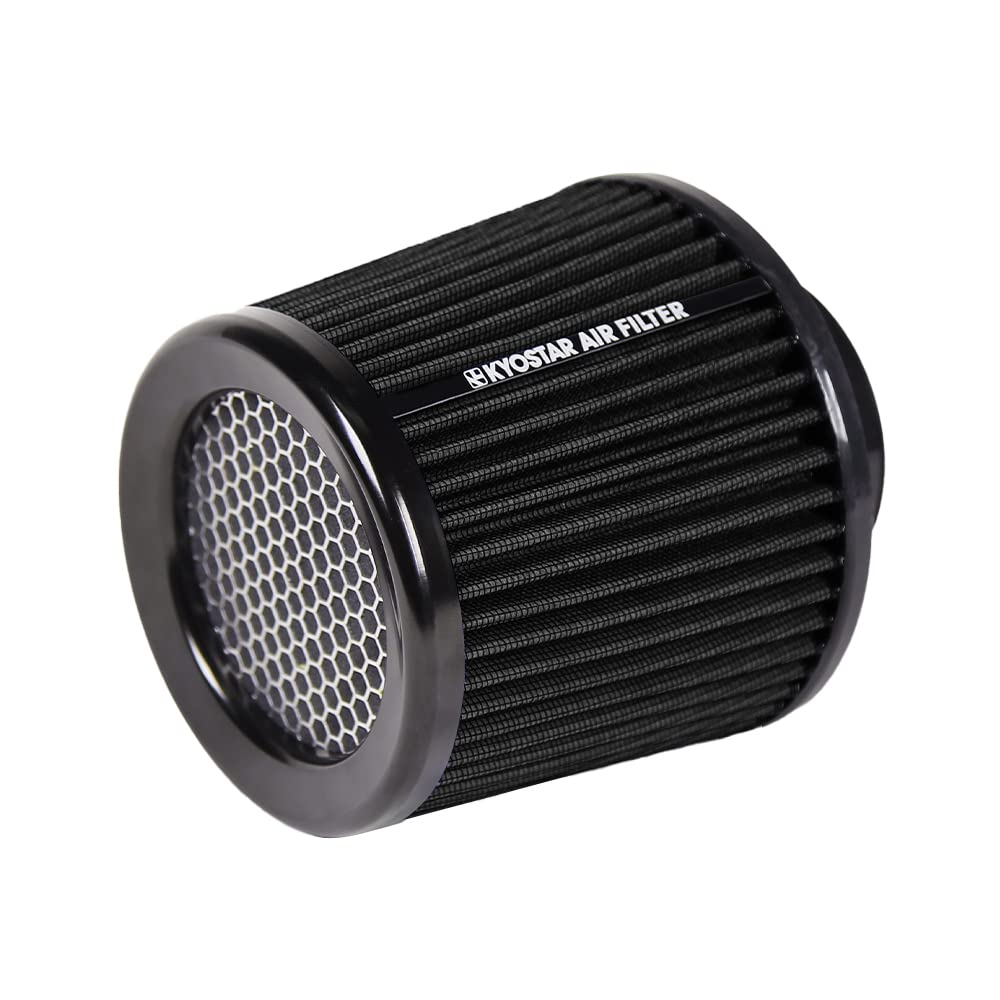 Kyostar Universal Black 3 Inch 76mm Air Intake Cone Filter Replacement Quality Dry Air Filter