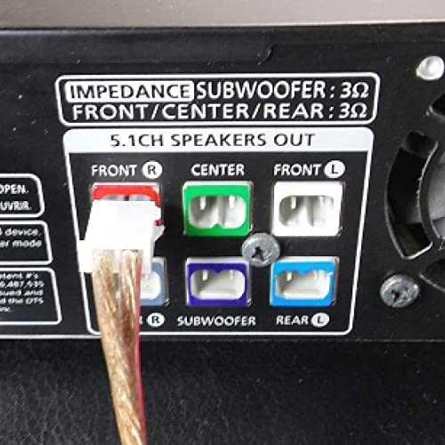 6 Pieces Wire Cord Cable JST Connectors for Sony and Samsung Home Theater Speaker 4.2mm Tool-Free Quick Splice connectors Made in The USA