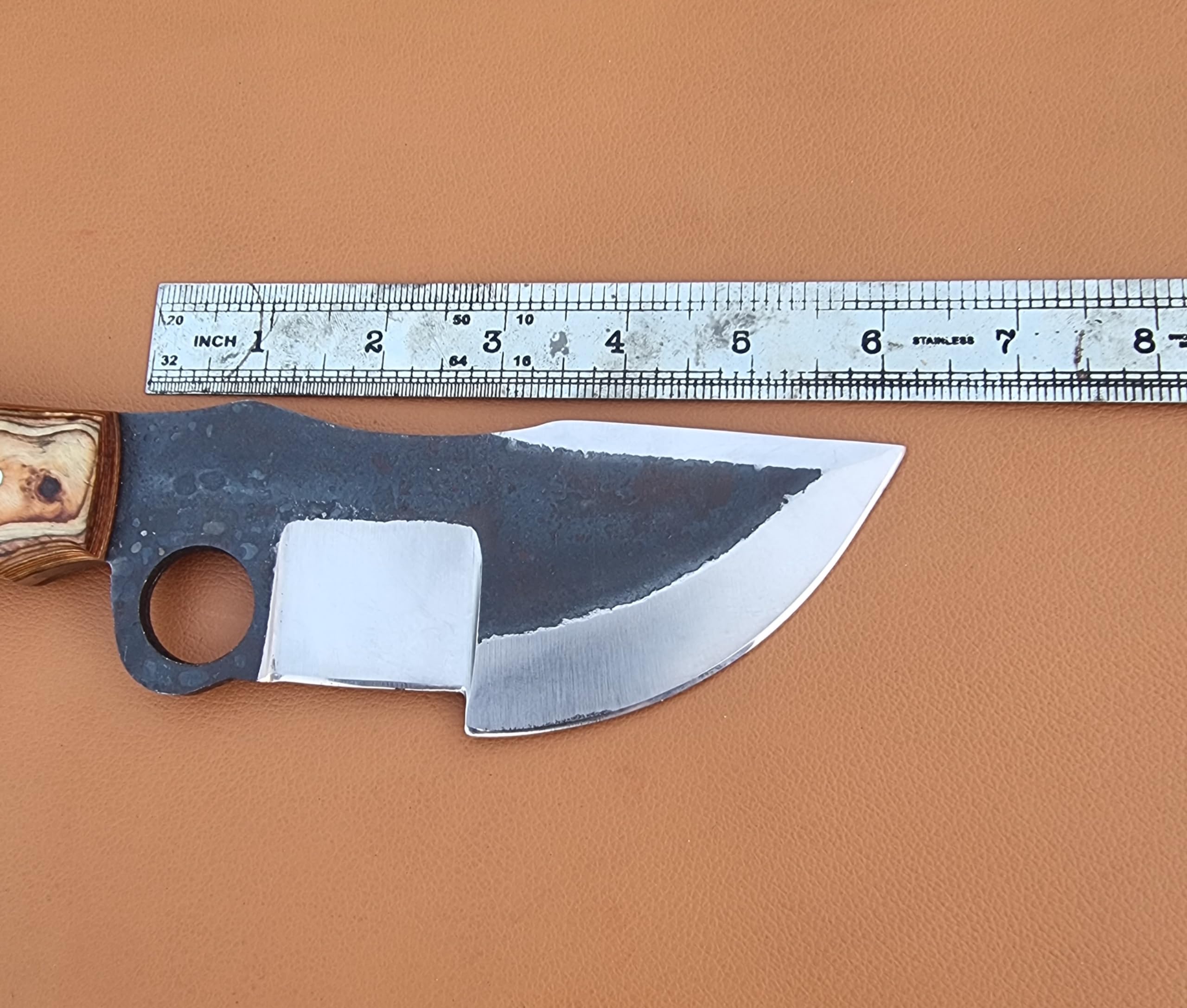 Meerab Corporation Handmad High Carbon Steel Hunting Tracker Knife Overall 10 Inches With Olive Wood Handle