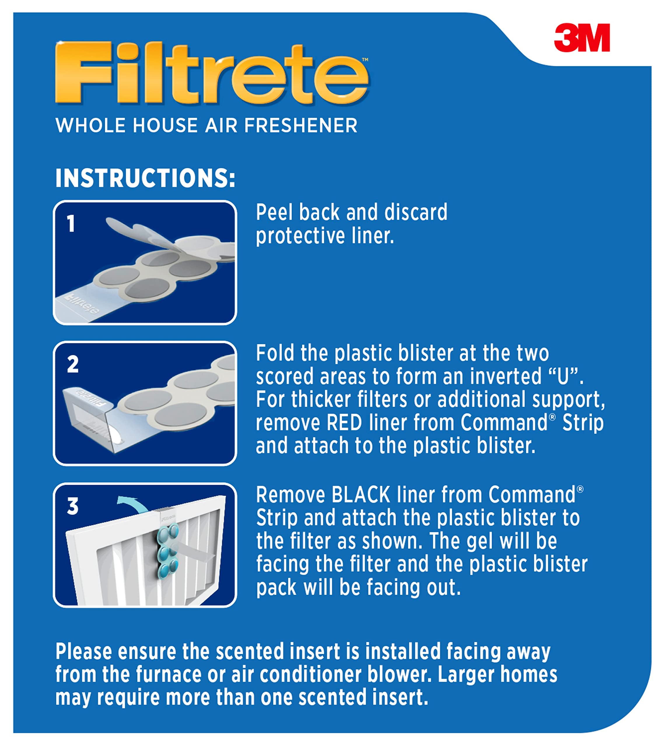 Filtrete Whole House Air Freshener for AC Furnace Air Filter, Floral Bouquet