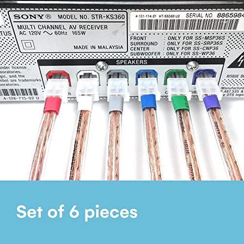 6 Pieces Wire Cord Cable JST Connectors for Sony and Samsung Home Theater Speaker 4.2mm Tool-Free Quick Splice connectors Made in The USA