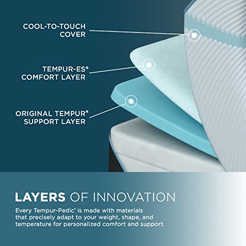 Tempur-Pedic Adapt 11" Pressure-Relieving Memory Foam Mattress with Cooling Cover, Medium Memory Foam Mattress for Pressure Relief, Queen
