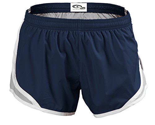 EMC Sports Momentum Shorts, Navy/Silver, Youth Medium