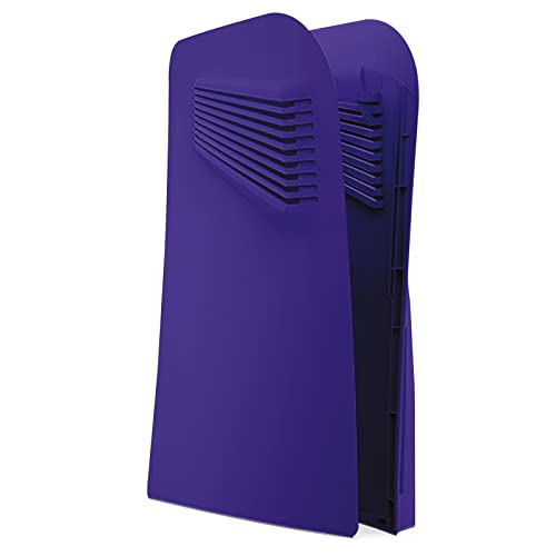 Disc Edition Face Plates with Cooling Vents Cover Skins Shell Panels for PS5 Console, PlayStation 5 Accessories Faceplate Protective Shell Replacement Plate (Disc Galactic Purple)
