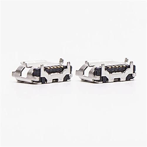 Elecbee Micro USB B Female Connector 5 Pin SMT Type B Straight for PCB Mount