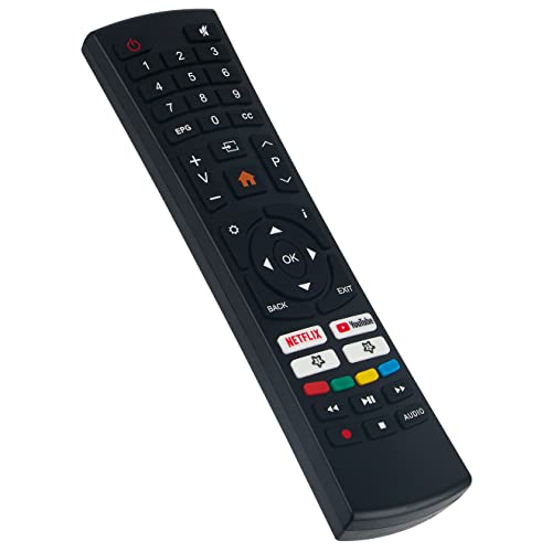 Replace Remote Control operates for SANSUI CAIXUN Smart TV EC32S2N ES32S1N S32P28N S40P28FN S43P28F S43P28FN S55A6U with Net-Flix You-Tube APP Key Button