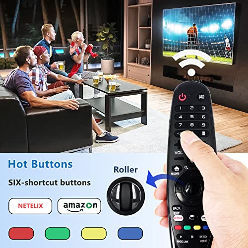 Universal Remote Control fit All LG Smart-TV,for LG LCD LED UHD QLED 4K HDR TVs(NO Voice Function and Flying Mouse Function)