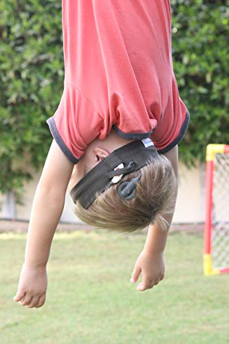 hearinghenry JUNIOR Sports Cochlear Implant Headband (Age 3yrs-10yrs) (Blue Lightning)