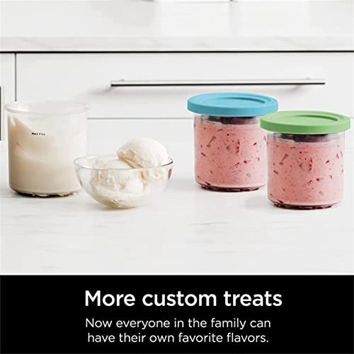 HASTA 4Piece for Ninja XSKPLID2CD,Compatible with for NC299AMZ and NC300S Series Cream Ice Cream Makers 1 Pint Replacement Parts