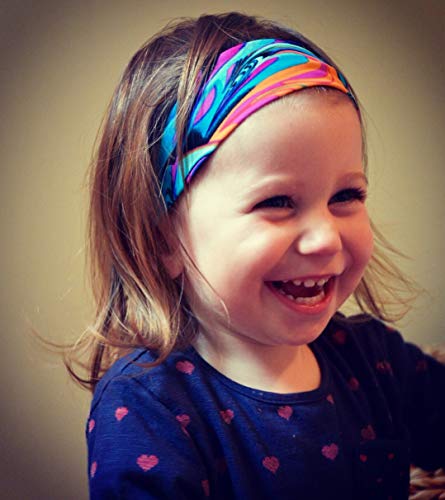 hearinghenry JUNIOR Sports Cochlear Implant Headband (Age 3yrs-10yrs) (Blue Lightning)