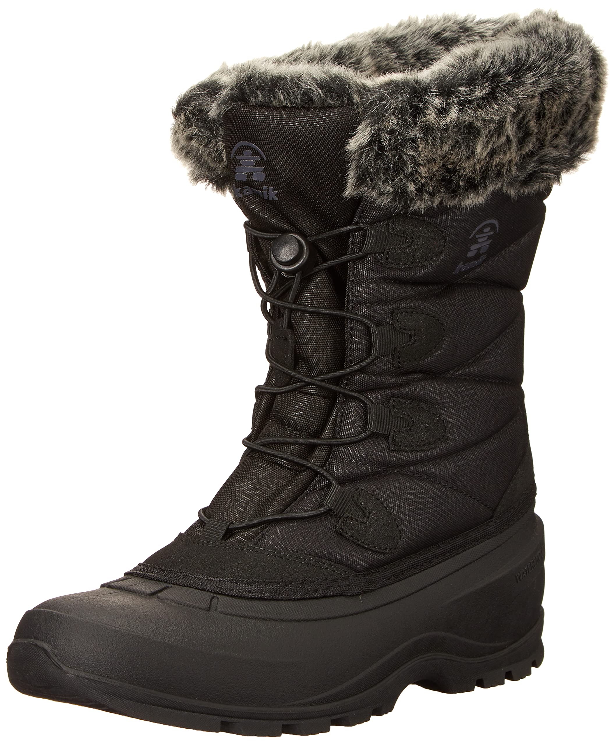 Kamik Women's Momentum 3 Insulated Winter Boots,Black,8