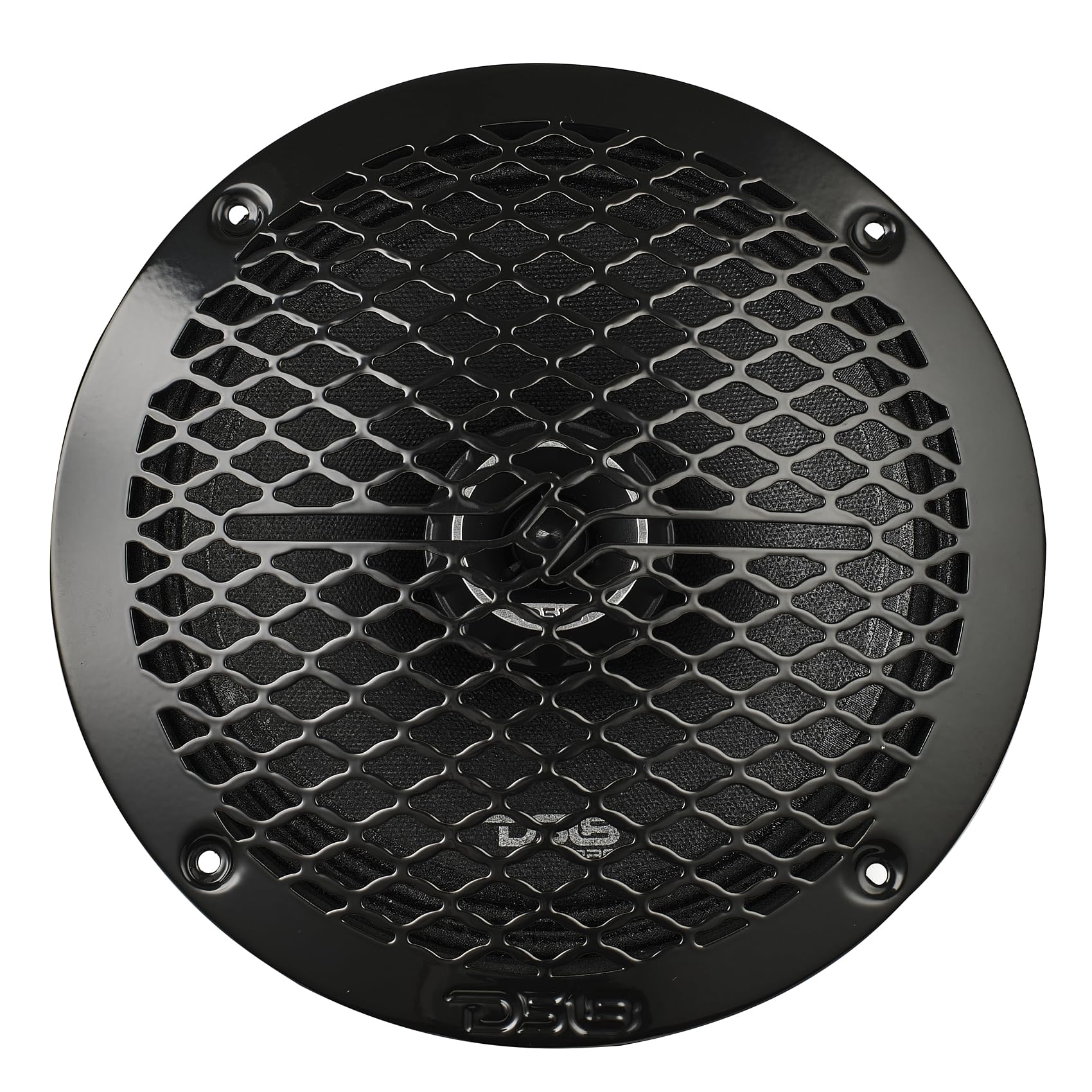 DS18 PRO-ZT Pro Audio Coaxial Midrange Speakers with Built-in Bullet Tweeter, 4-Ohms, Water Resistant - Black Metal Mesh Grill Included (1 Speaker) (8" inches)