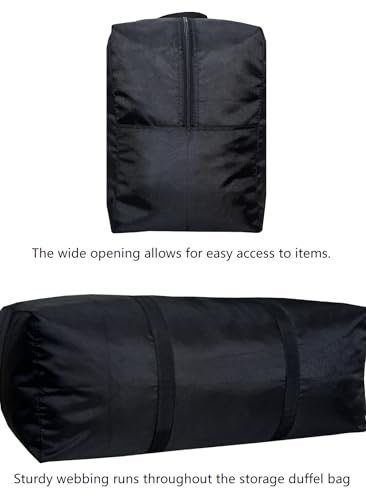 DoYiKe Extra Large Storage Duffle Bag with Zippers and Handles, Big Foldable Duffle Bag for Travel-38x23x11Inch