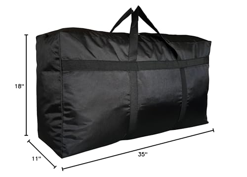 DoYiKe Extra Large Storage Duffle Bag with Zippers and Handles, Big Foldable Duffle Bag for Travel-38x23x11Inch