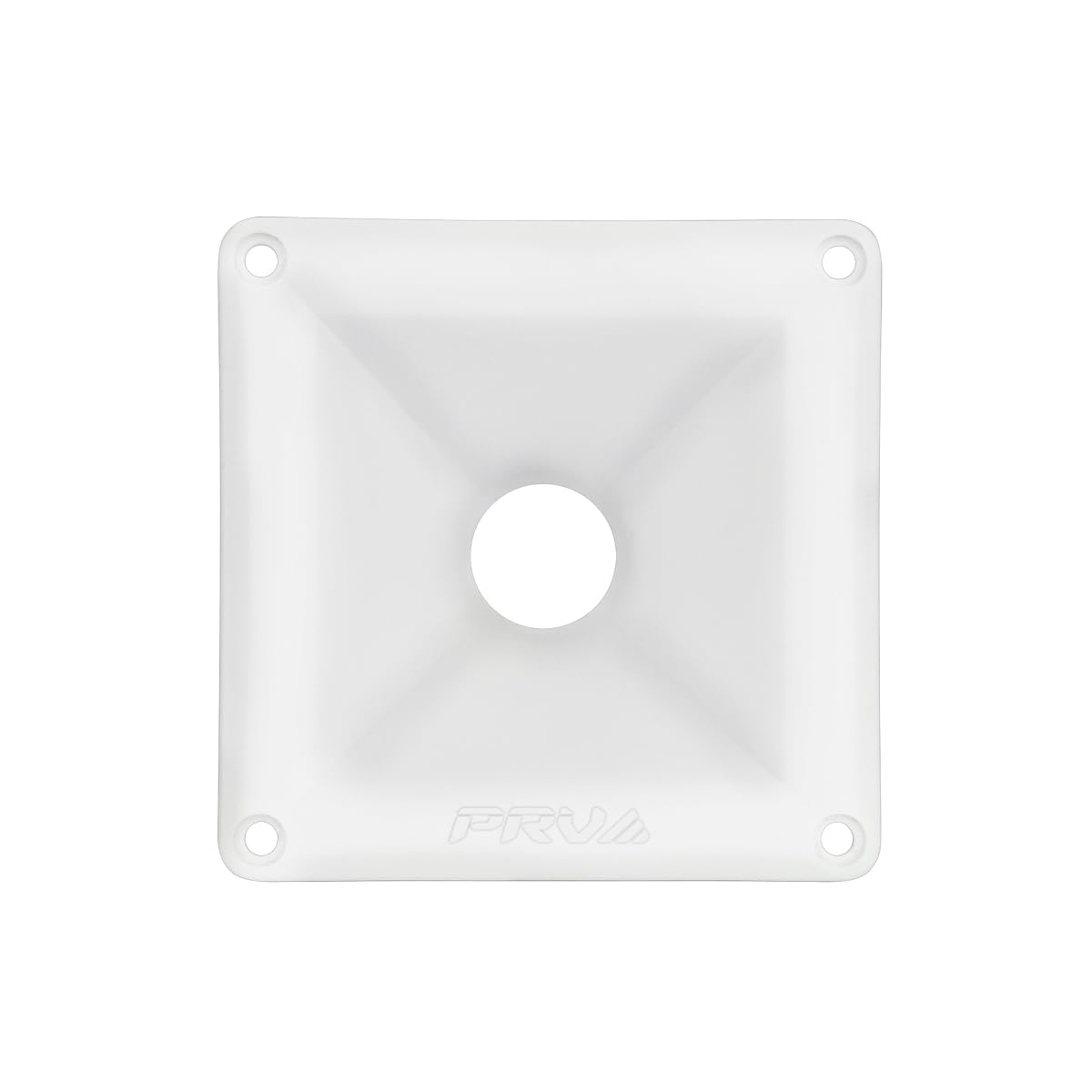 PRV AUDIO 1 Inch Exit Waveguide WG11-25 White Non-resonant Reinforced Plastic Construction (ABS) Screw On Exponential Horn for 1 In Compression Drivers